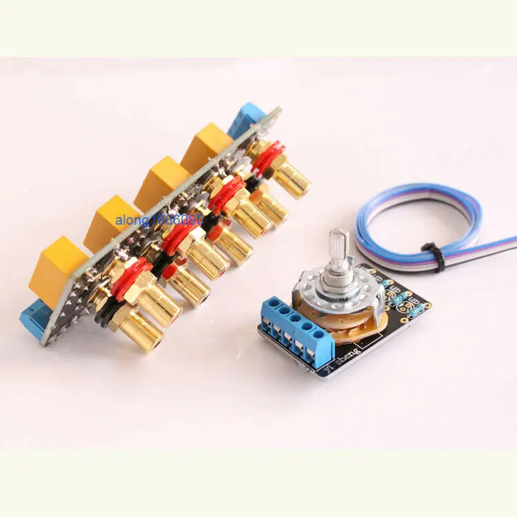 4 Way Input Choose Board / Stereo Audio Selector Switch Board With RCA ...