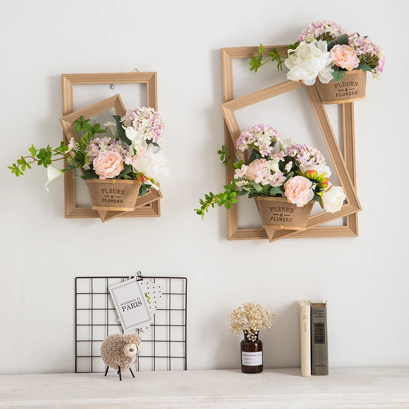 Creative Imitation Flower Dining Table Wall Decoration Living Room Wall ...