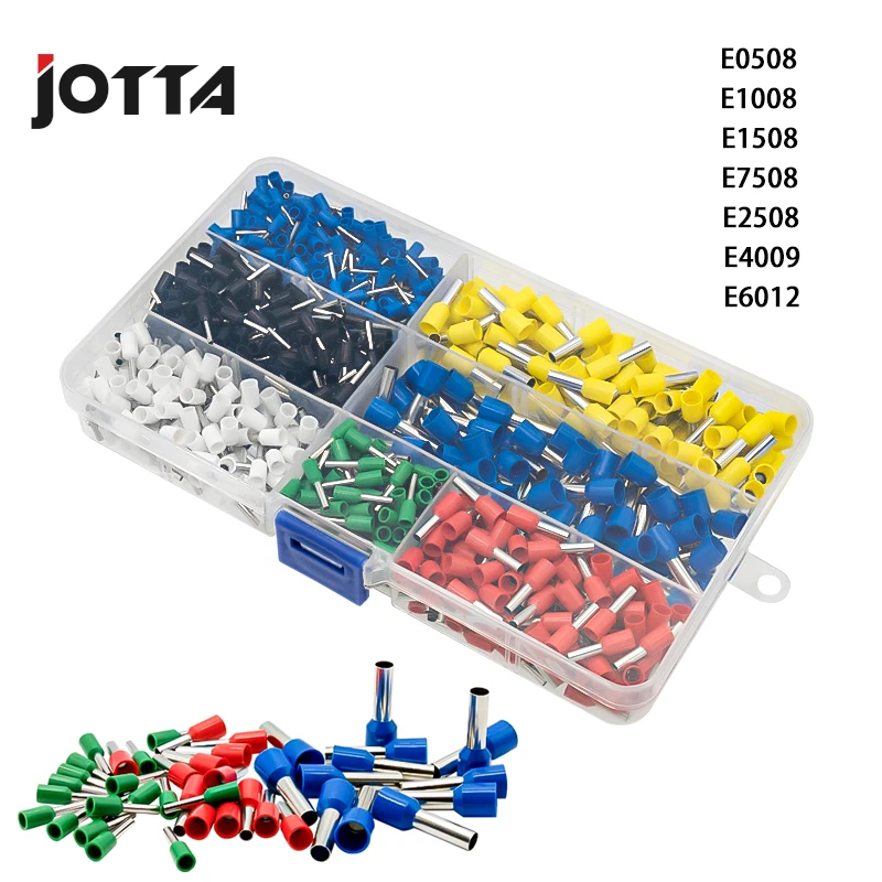 850 Pcs/box Ferrules Kit Set Wire Copper Crimp Connector Insulated Cord ...