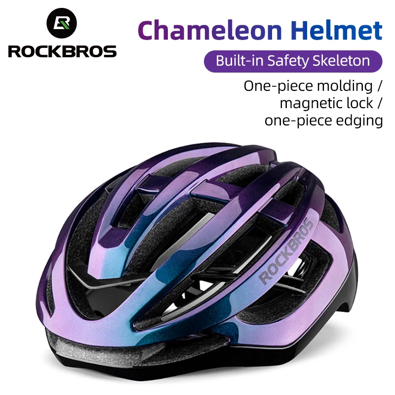 ROCKBROS-Casque-de-v-lo-moul-int-gralement-ultral-ger-antichoc-color-unisexe-casquette-VTT ...