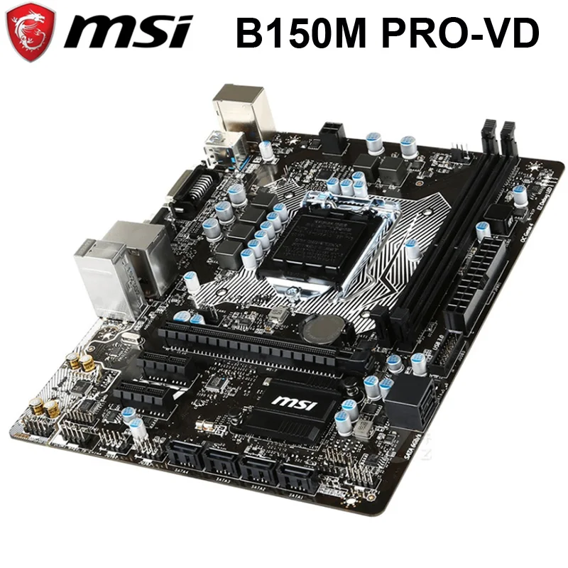 Msi Original Desktop Motherboard B150m Pro-vdh Ddr4 Socket