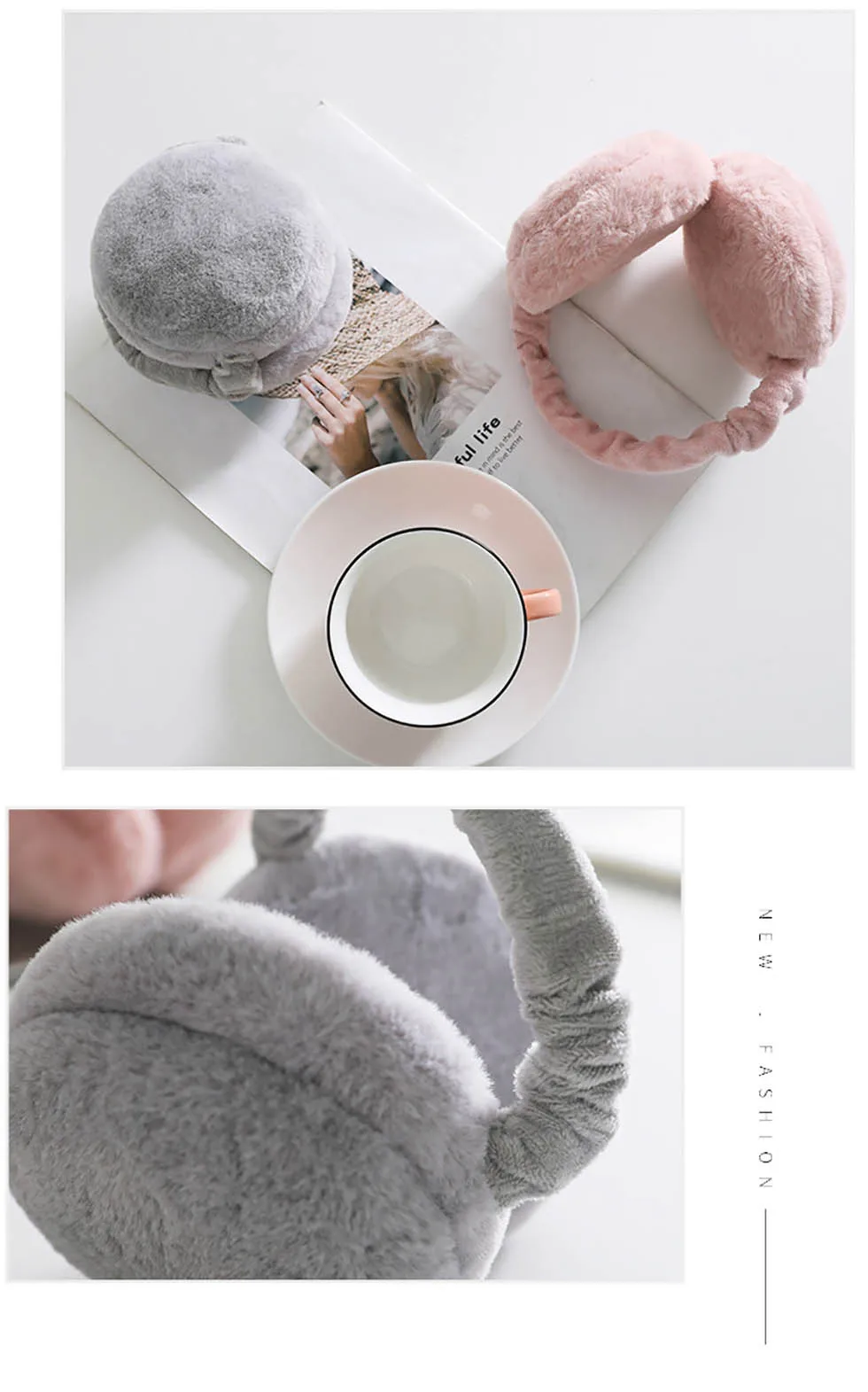 Calymel новые модные женские и девичьи меховые зимние ухо теплые ...