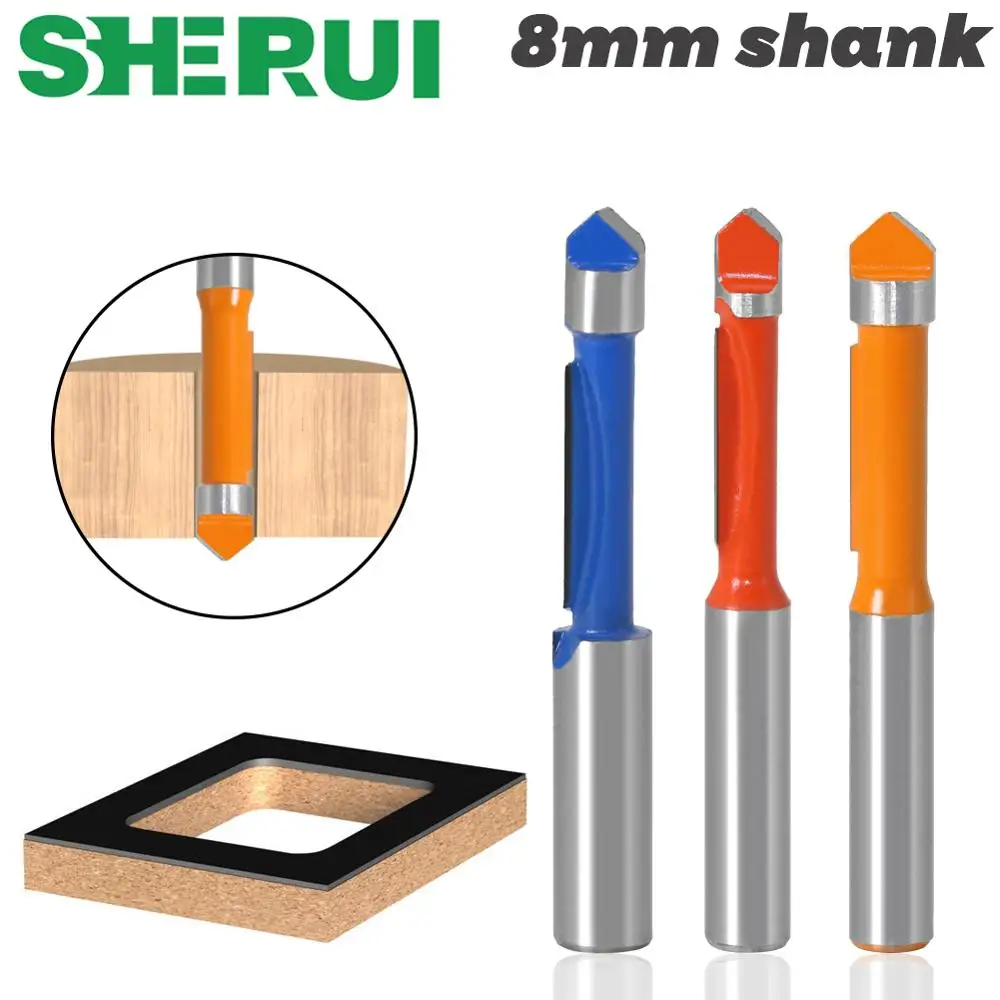 6.35mm,8mm,diameter Panel Pilot Trim Router Bit - 8" Shank - Milling ...