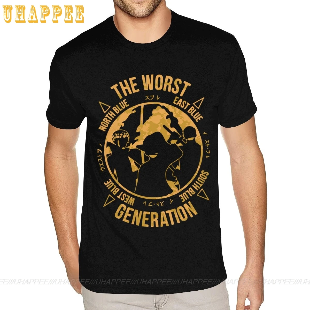 The Worst Generation One Piece T shirts Big Size Men Crazy Tee Shirts|T ...