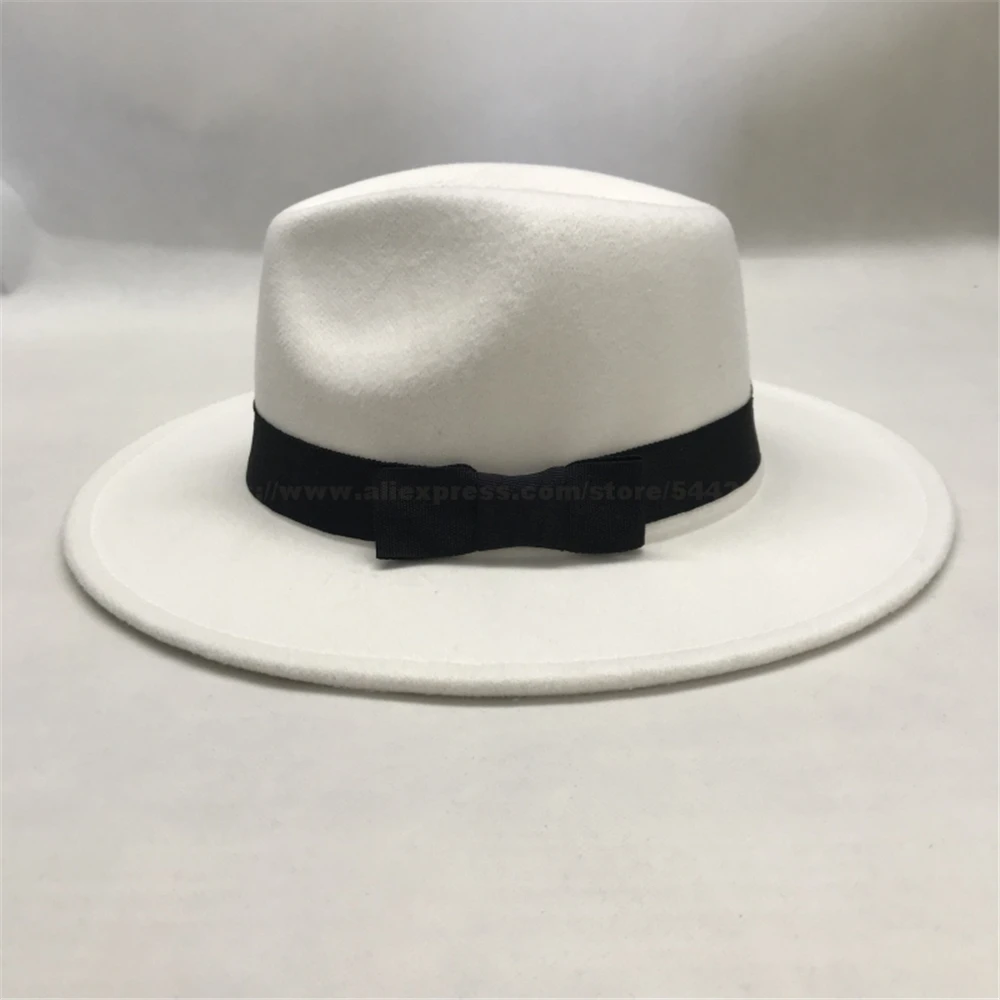 MJ Michael Jackson Billie Jean Hat Dangerous Classic Fedora White ...