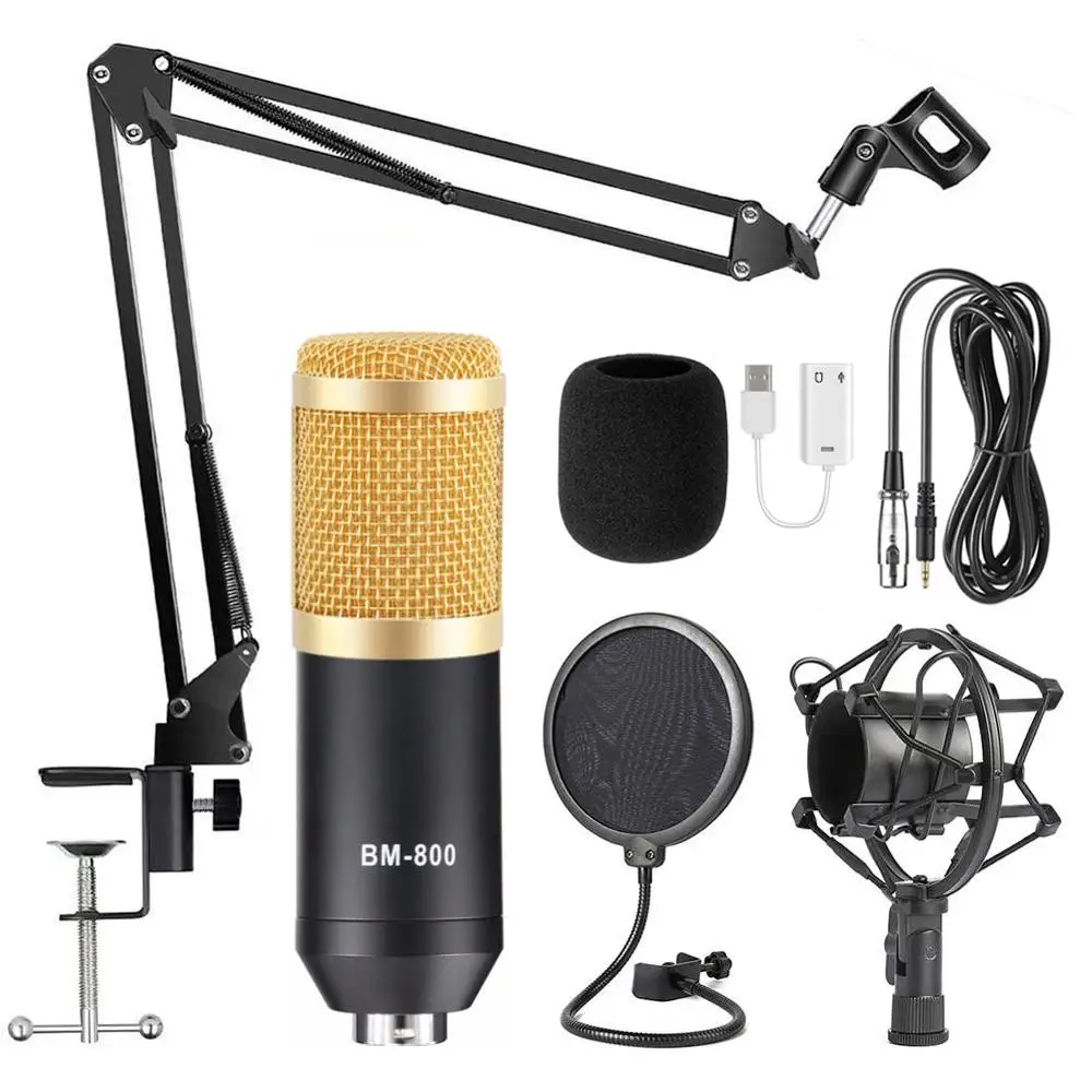 BM-800-Condenser-Microphone-Karaoke-Studio-Live-Streaming-KTV-Mic-For ...