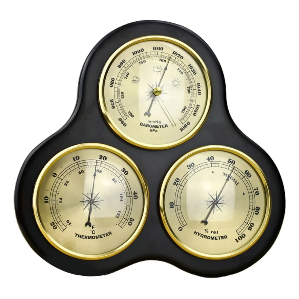 Wall-Mounted-Household-Barometer-Thermometer-Hygrometer-Weather-Station ...