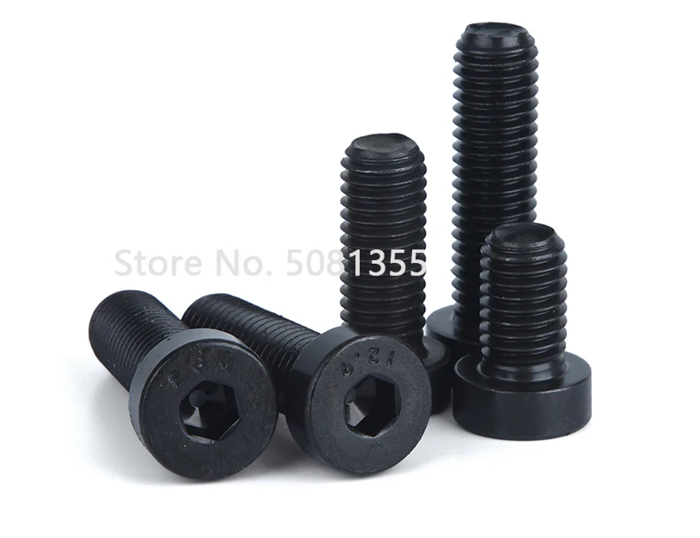 10-50PCS-DIN7984-M3-M4-M5-M6-Alloy-Steel-grade-12-9-with-black-hex ...