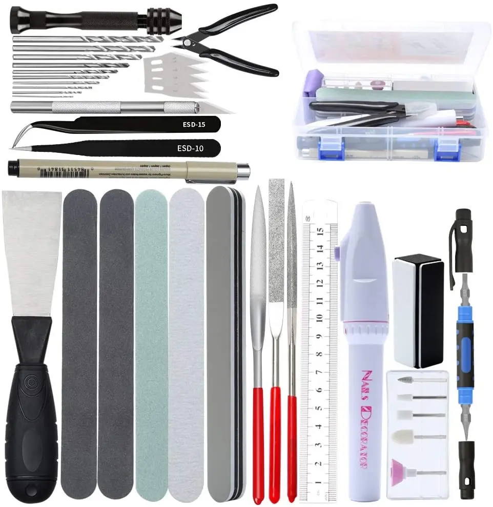 Model-Building-Tool-Set-42-in-1-Combo-Accessories-Kit-Cut-Tweezers ...