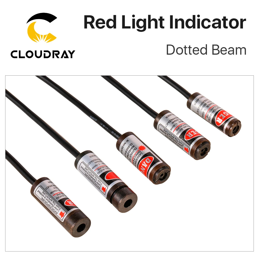 Cloudray Red Dotted Beam Light 650nm 5V Infrared Adjustable Laser Module Locator + Adapter for ...