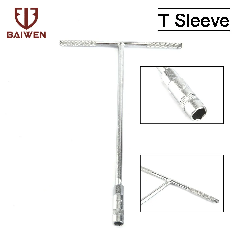 T Handle Socket Wrench Hexagon Spanner 8-14mm T-type Socket Wrench For ...