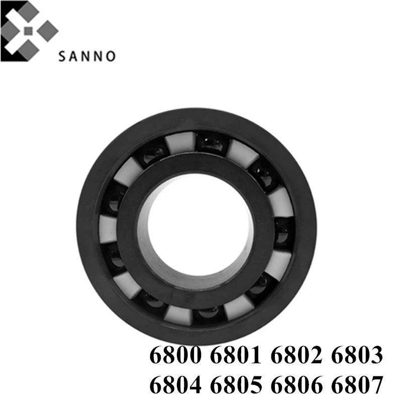 Si3n4 Silicon Nitride Full Ceramic Balls Bearing 6800 6801 6802 6803 ...