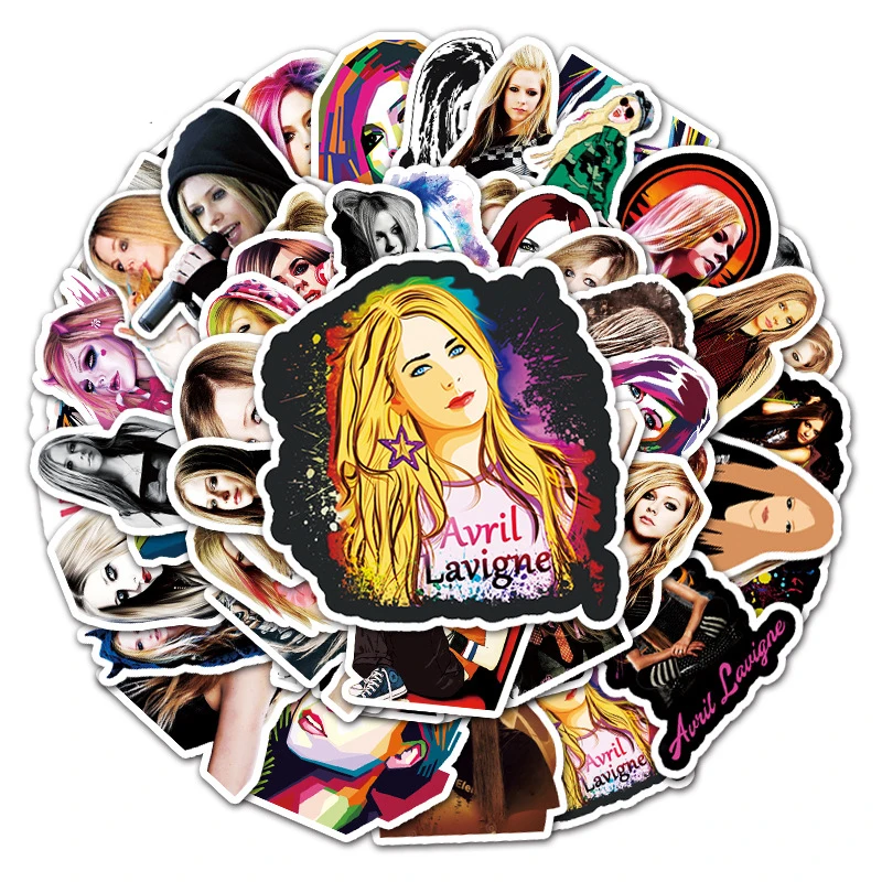 10/30/50PCS Singer Avril Lavigne Stickers DIY Phone Laptop Luggage ...