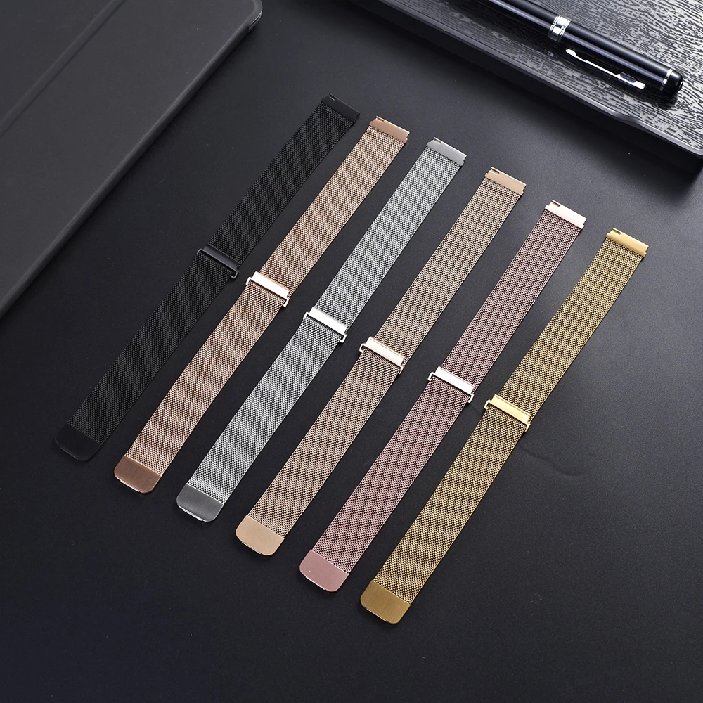 UEBN 22mm 20mm Milanese Loop Replacement Watch Band For Garmin ...