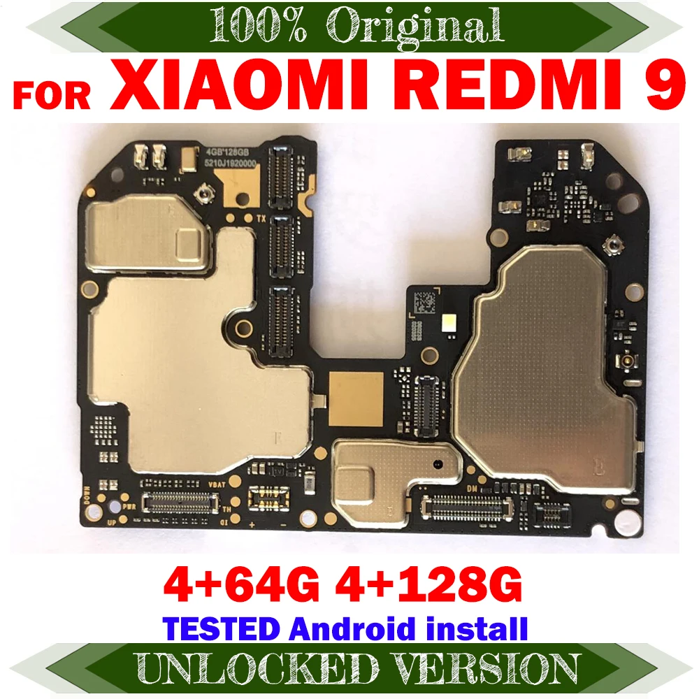 Global-Version-FOR-Xiaomi-Hongmi-Redmi-9-Motherboard-128G-Redmi9-64GB ...