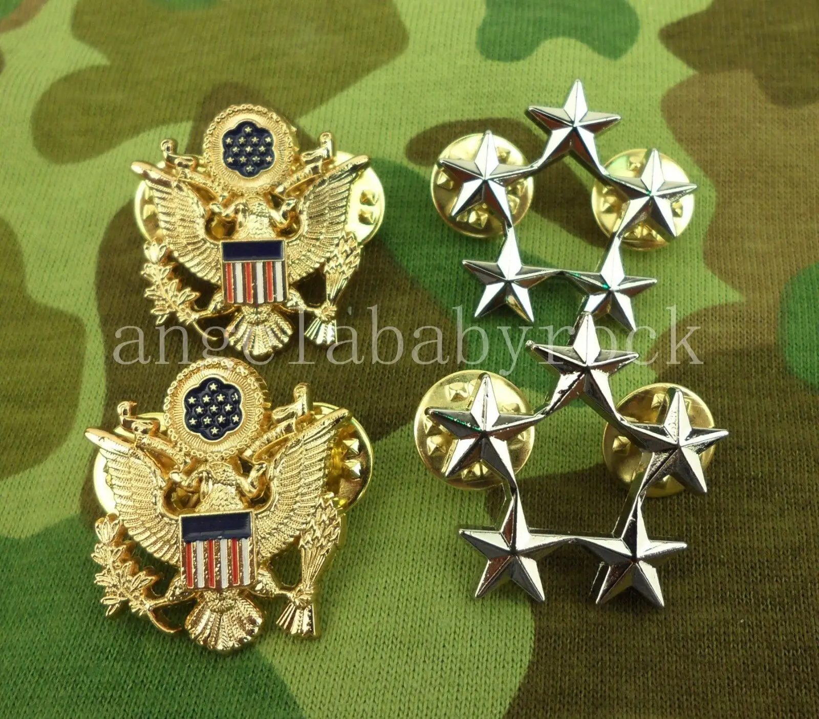 Ww2 Us Army Five-star Rank Badge General Of The Army Insignia Pins-0416 ...