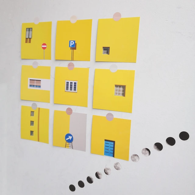 Line Sticker Moon Happy