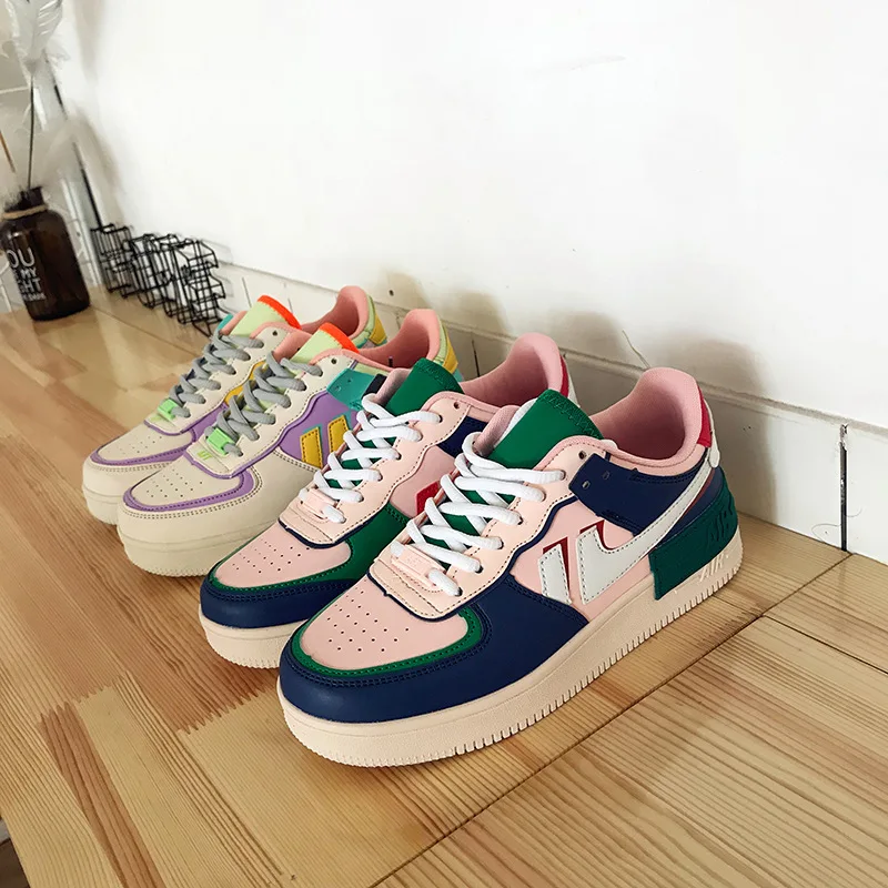 Pink Sneakers Japanese Girls Heart Running Shoes Harajuku Students ...