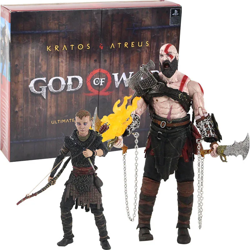 NECA God of War Kratos Atreus Ultimate Action Figure 2 Pack Collectible ...