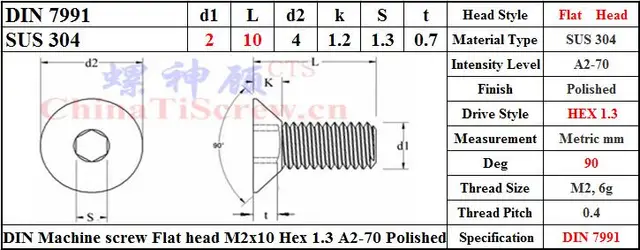 M2x4 Screw Dimensions 100% Originalused | www.oceanproperty.co.th