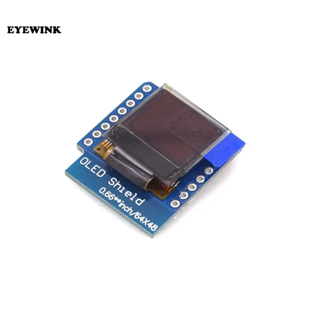 0.66" inch Wemos Oled 64X48 IIC I2C LCD OLED LED Dispaly Shield for ...