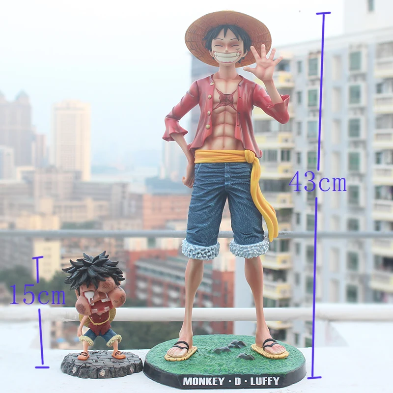One Piece Luffy Smiley figure 43cm | One piece Merchandise | Up to 80% ...