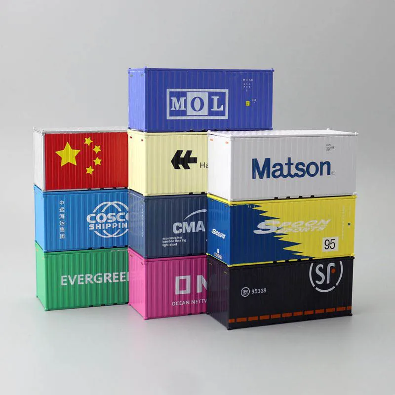 1-64-Scale-Diecast-Shipping-Container-Model-Toy-Railway-Cargo-Display ...