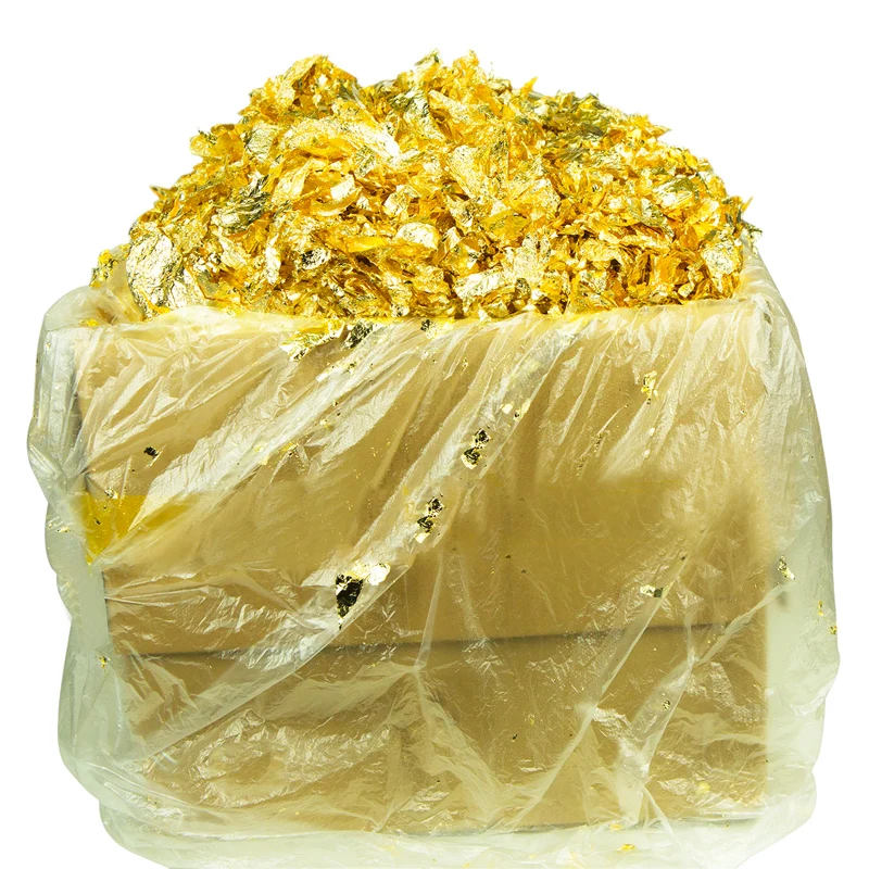 1KG Gold Sliver Copper Imitation Foil Sequins Flash Craft Leaf Flake ...