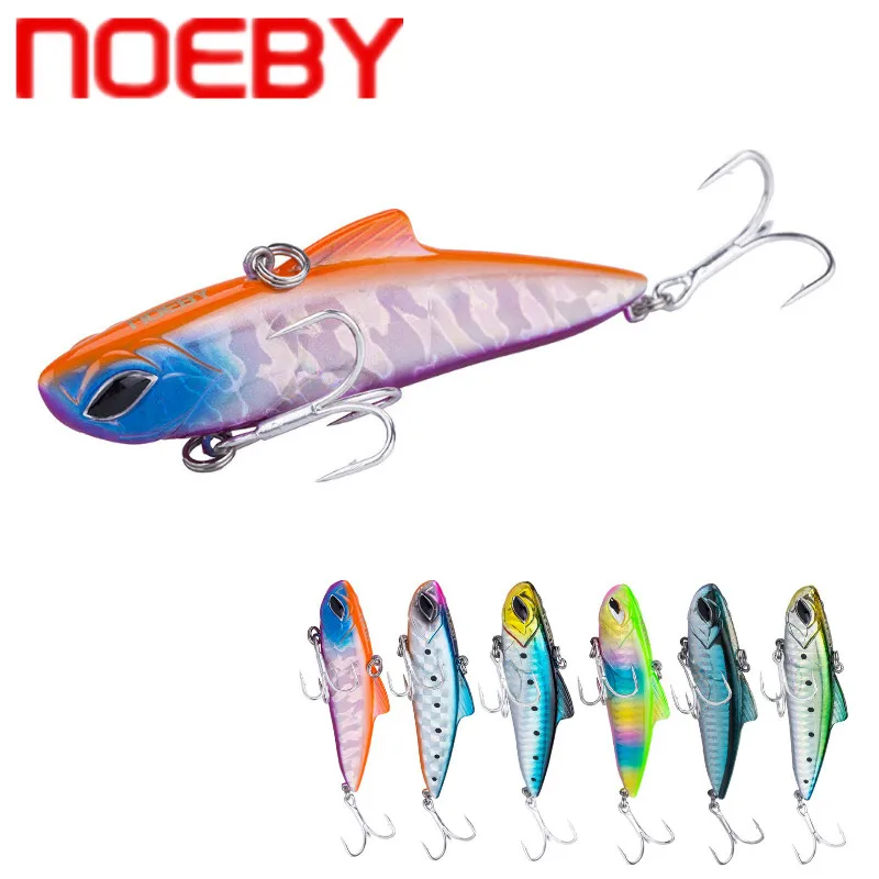 NOEBY VIB Hard Lure 85mm 24.5g Sinking 1 2.5m Bait With VMC Treble Hook ...