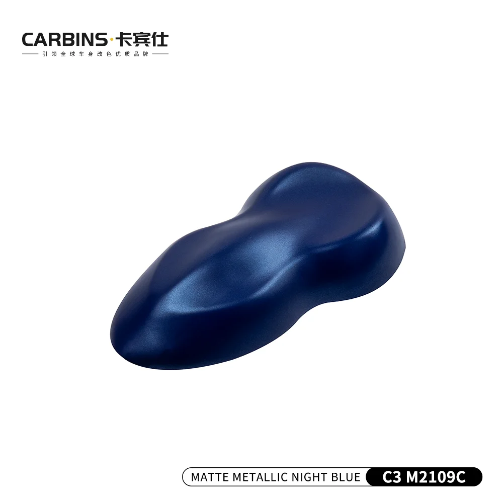 Matte Metallic Blue Car Paint