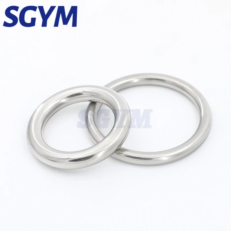Heavy Duty Welded Round Rings Smooth Solid O Ring 304 Stainless Steel ...