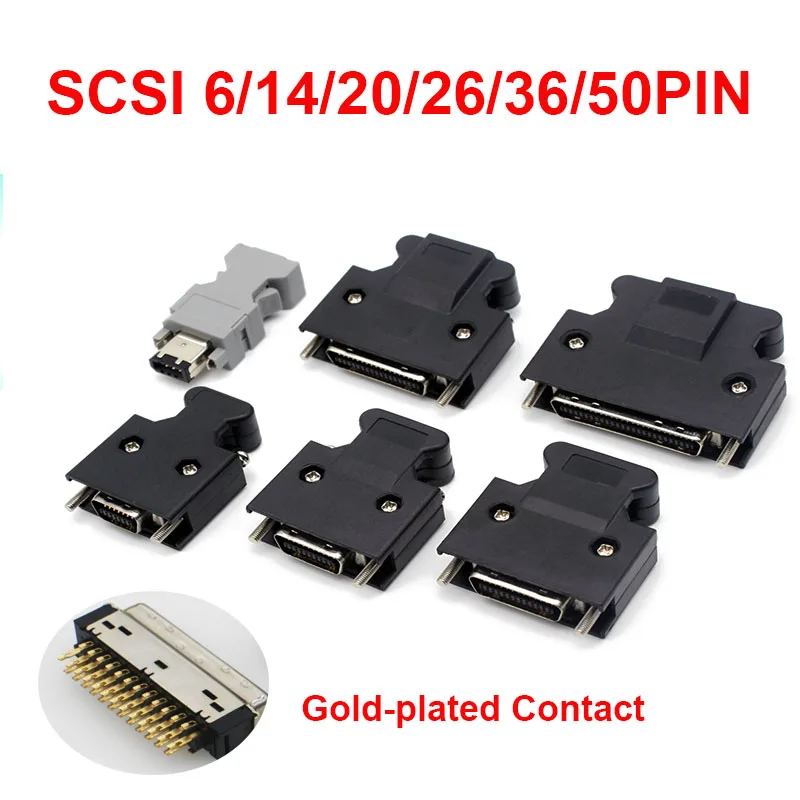 1pc-SCSI-Connector-MDR-14-20-26-36-50-Pin-MDR-Male-Servo-Receptacles ...