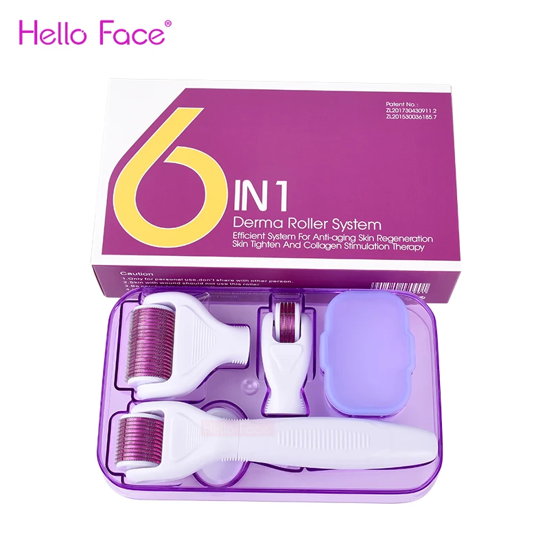 Drs 6 In 1 Dermaroller 12/300/720/1200 Needles Interchangeable Heads ...