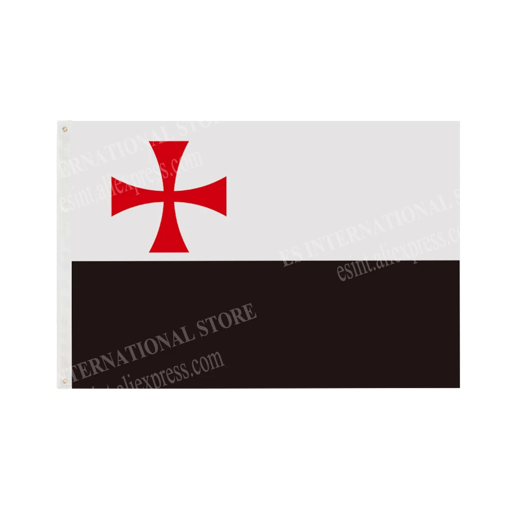 Bandera-de-los-caballeros-templarios-Bandera-de-Ensign-de-batalla-de ...