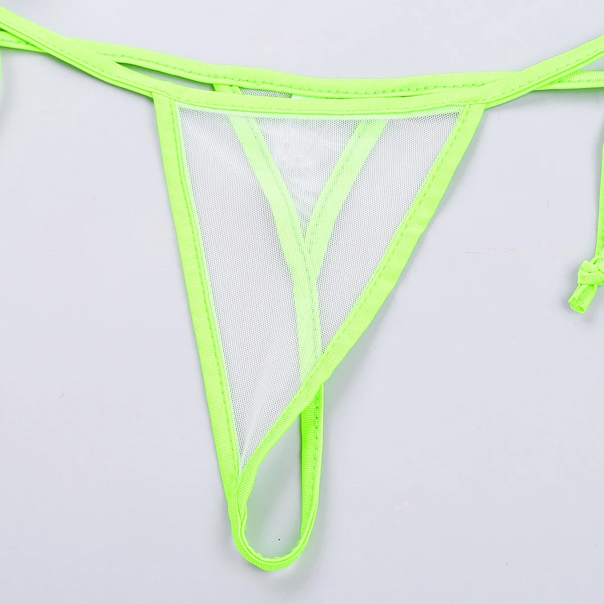 DPOIS Sexy Mini Bikini Set Women Bathing Suit Low Waist Mesh See ...