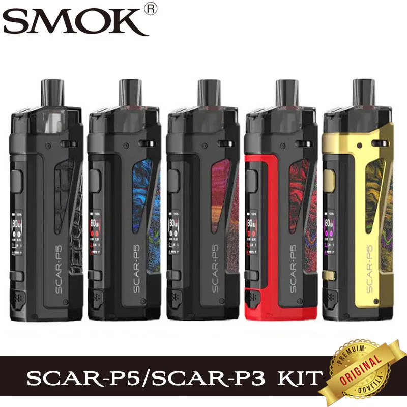 Smok – Cigarette Électronique Mod 80w, Kit De Vapoteur Et Pod, Cicar P3 ...