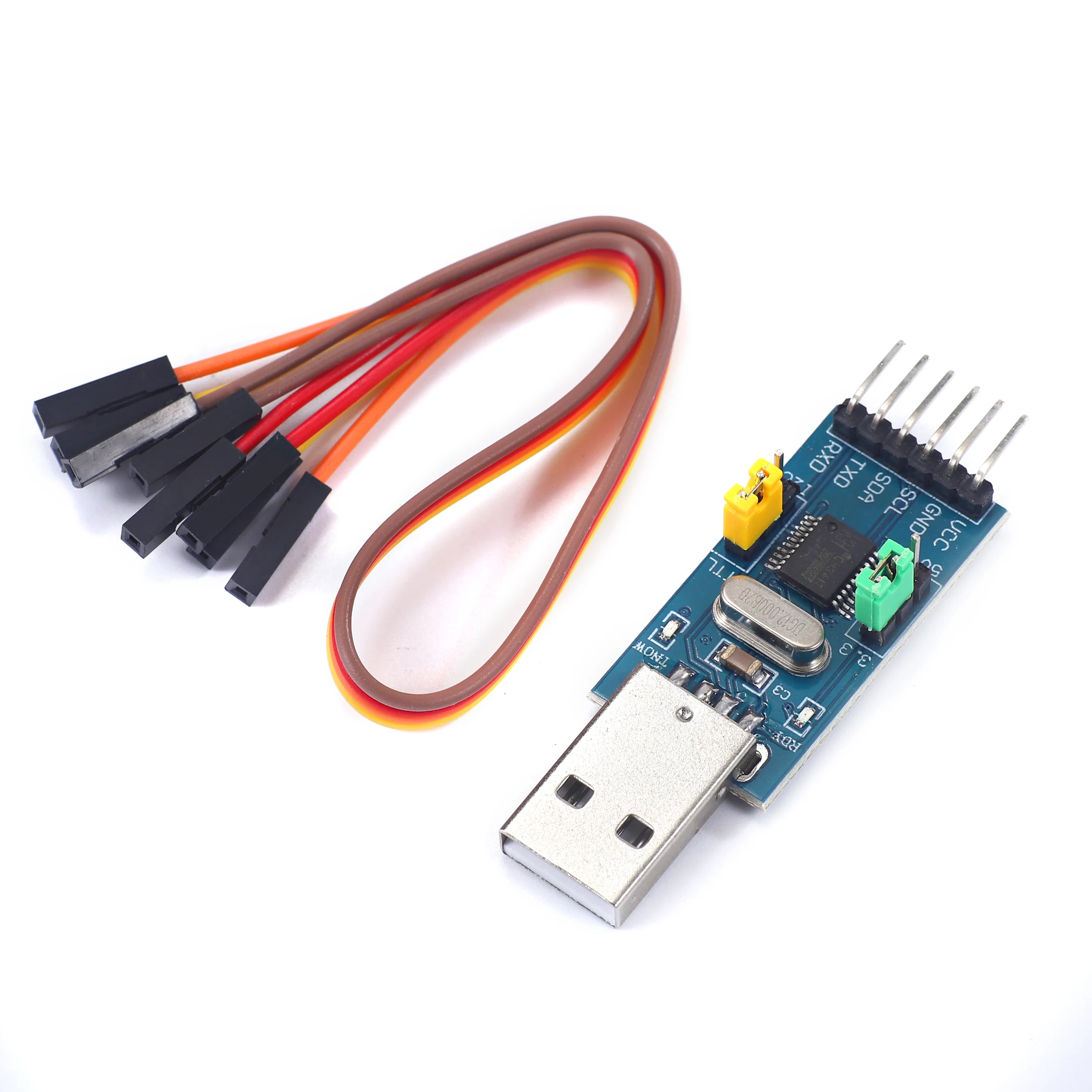 Ch341t 2 In 1 Module 3 3v 5v Usb To I2c Iic Uart Usb To Ttl Single Chip Serial Port Downloader