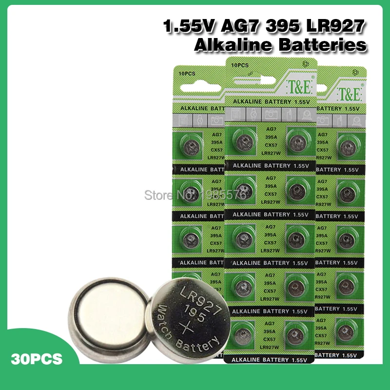 30pcs 1.5V 395 SR927SW 399 SR927W LR927 LR927W SP395 SR927 610 AG7 ...