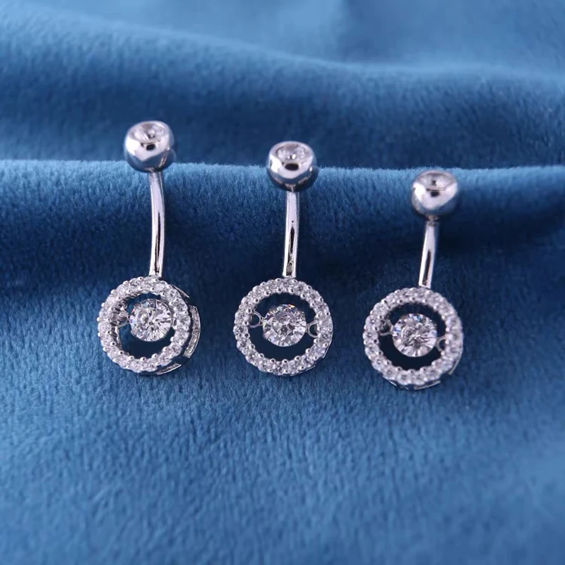 Diamond Shaped Belly Button Rings