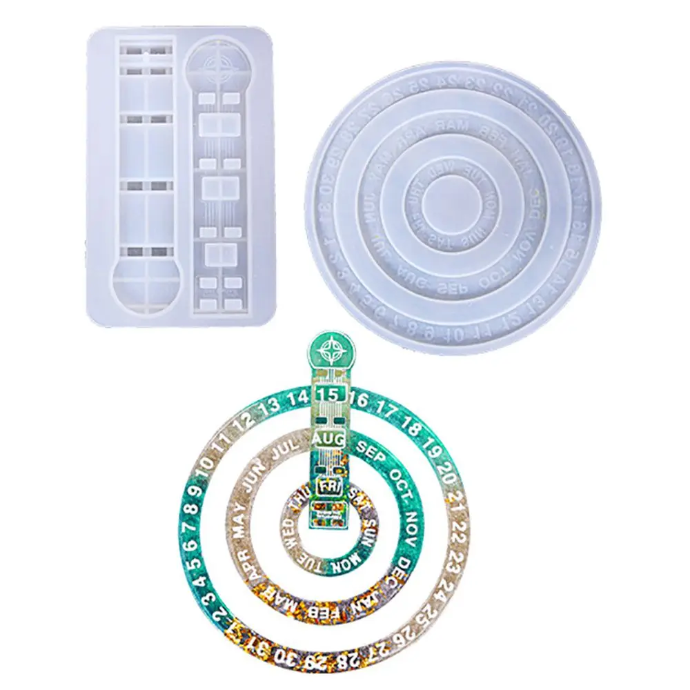 DIY Wall Hanging Resin Crafts Home Decorations Casting Mould Perpetual ...