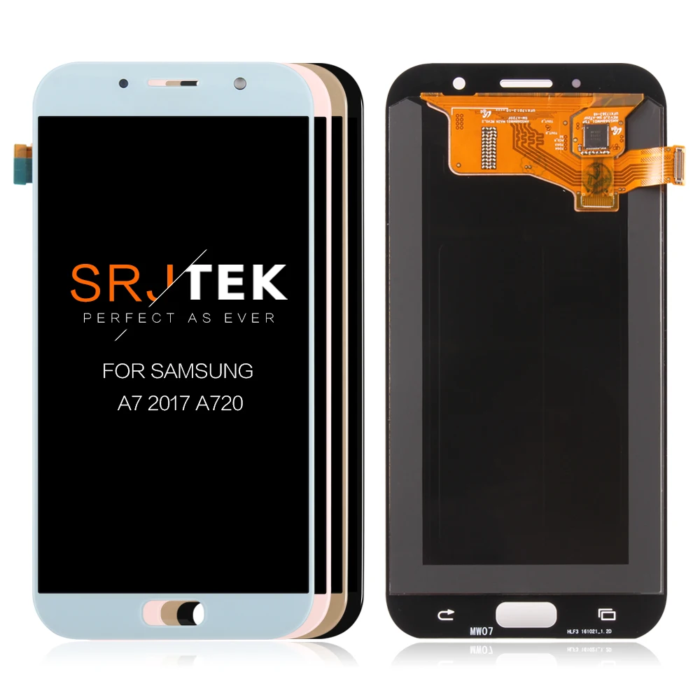 Original 5.7'' Super Amoled For Samsung Galaxy A7 2017 Display A720 Lcd A720f Lcd With Touch ...
