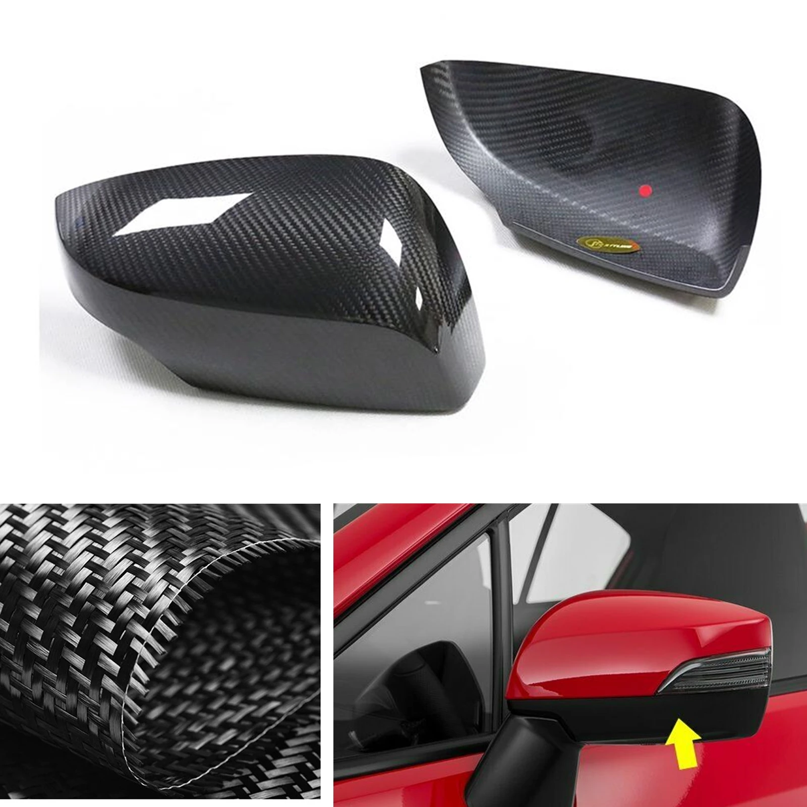 Mirror-Cover-For-Subaru-WRX-STI-2015-2016-2017-2018-2019-2020-2021-Real ...