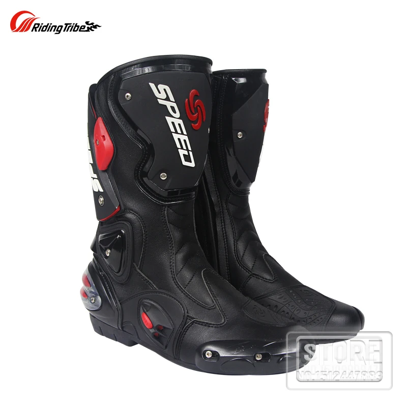 Motorcycle Protective Enduro Boots Gear Shift Speed Long Shoes ...