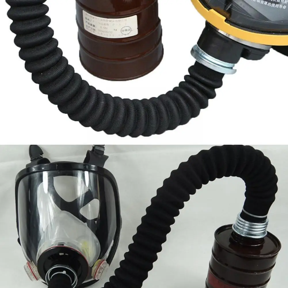 Safety-Gas-Mask-Respirator-Rubber-Hose-Tube-40mm-Connection-Gas-Gas ...