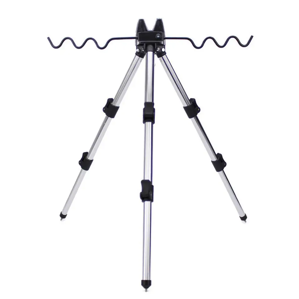 Lake River Fishing Tripod Adjustable Aluminum Fishing Rod Tripod Stand ...
