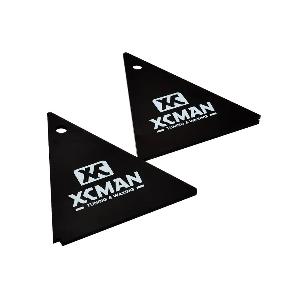 XCMAN-Alpine-Ski-Waxing-Triangle-Scraper-4mm-Thick-Dark-Brown-Corner ...