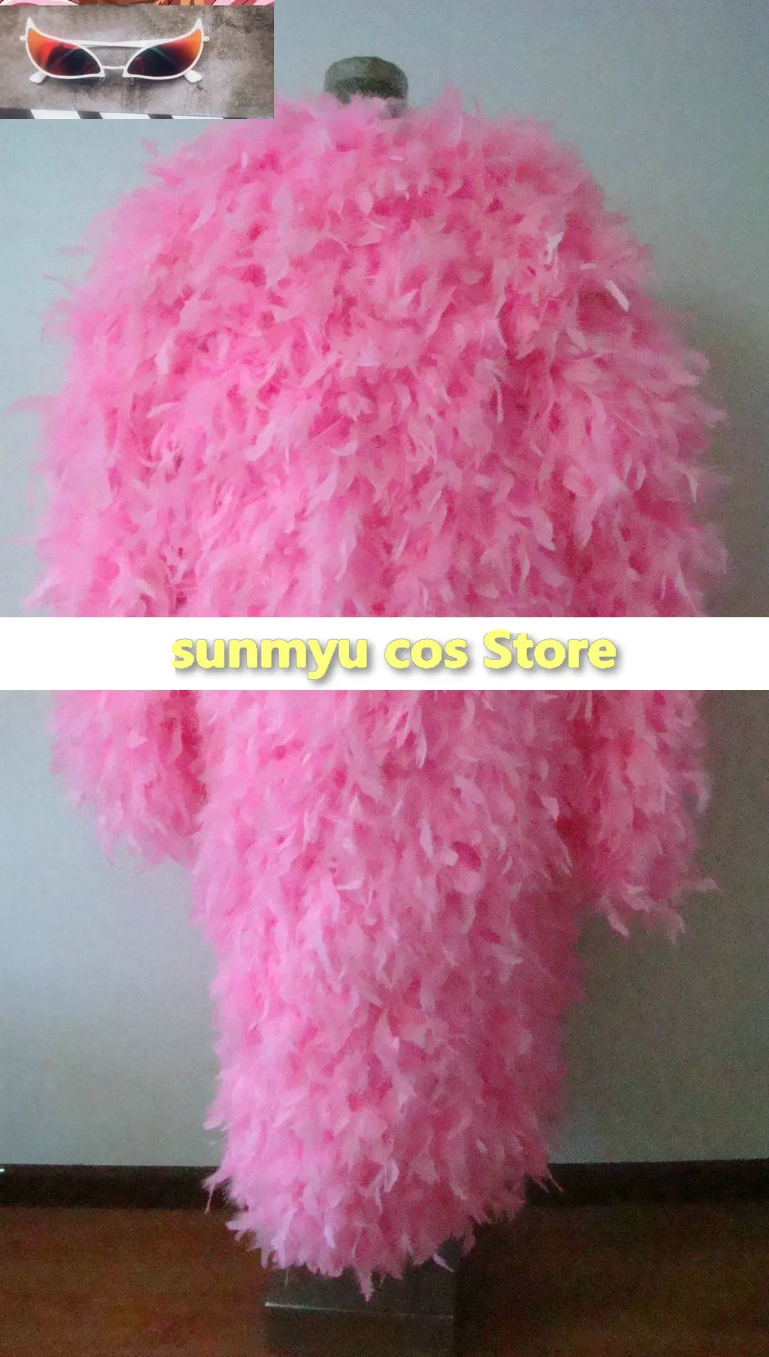 Disfraz de Cosplay de Donquixote Doflamingo de ONE PIECE, tamaño ...