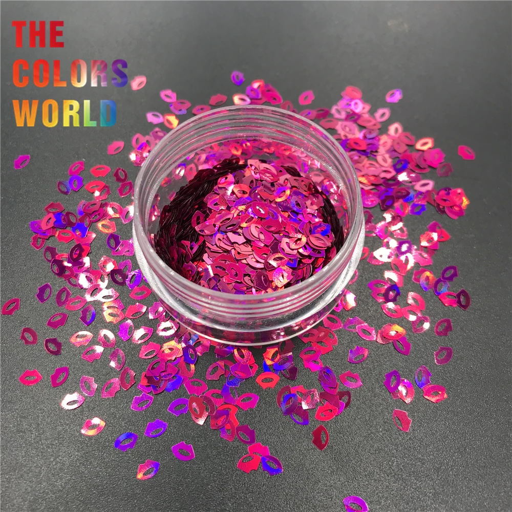 Tct-471 Love Lip Kiss Puss Nail Glitter Втирка Для Ногтей Nail Art ...