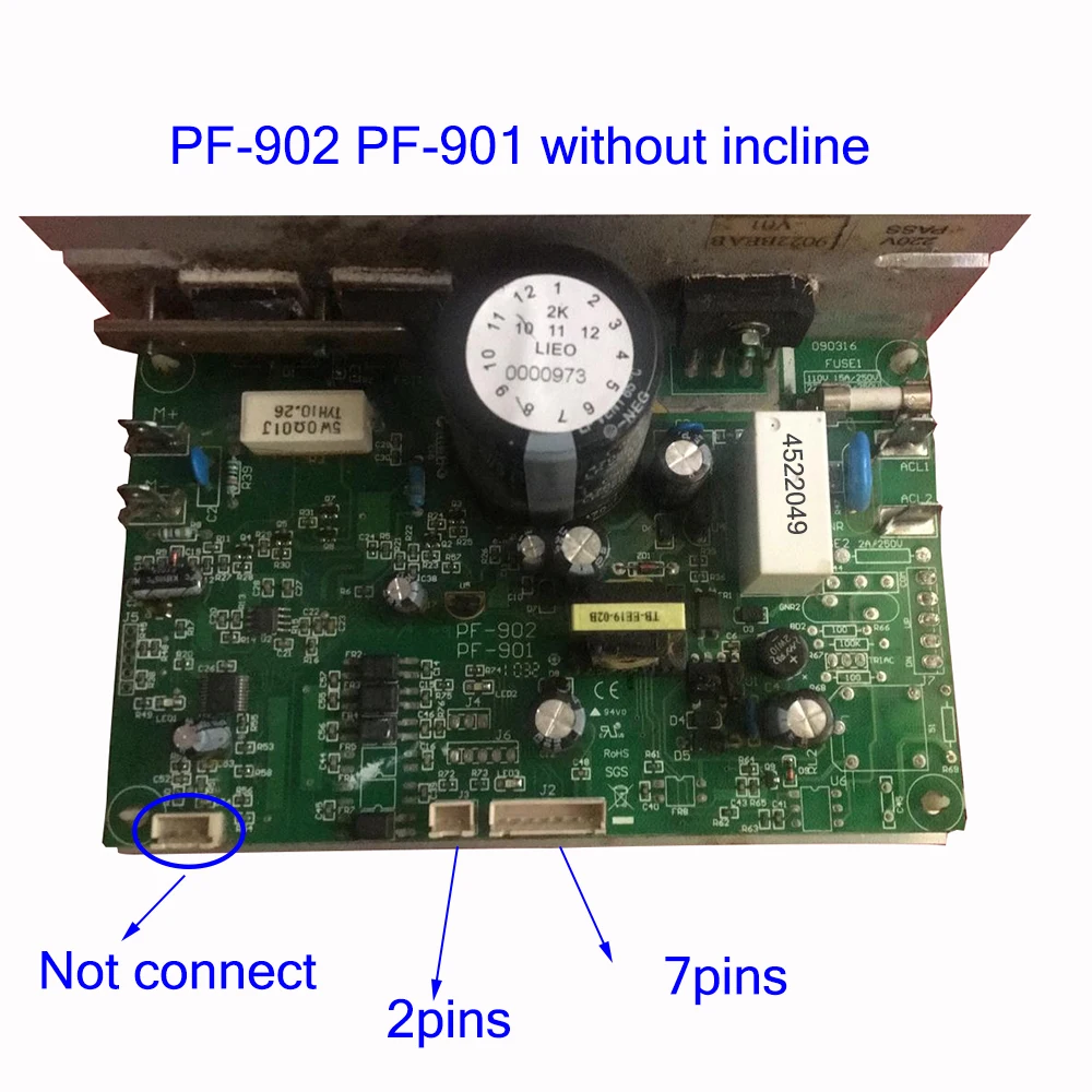 DK10-A01A הליכון מנוע בקרת לוח תואם עם PF-902 PF-901 PF902 PF901 הליכון ...
