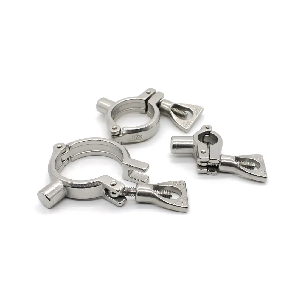 All Sizes 12 152mm 304 Stainless Steel Sanitary Pipe Holder Clamp Type ...